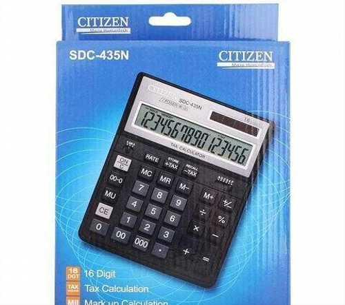 Калькулятор настольный citizen SDC-435N чёрн.Новы