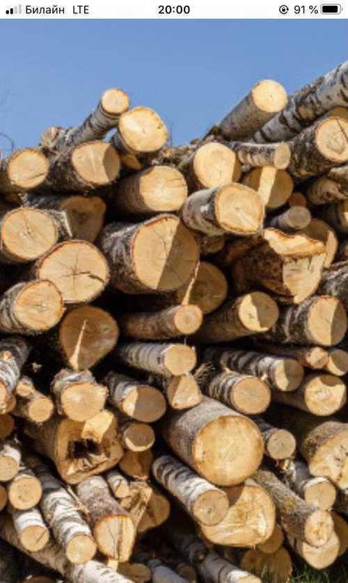 Дрова бревна смешенный лес продажа