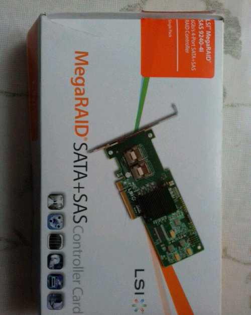 Контроллер LSI Logic megaraid SAS 9240-4i (LSI0019