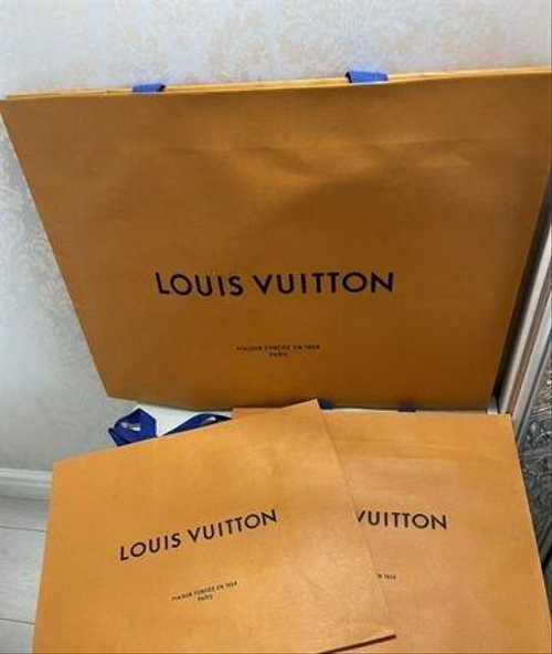 Пакеты, коробки Louis Vuitton, Gucci, Van Cleef