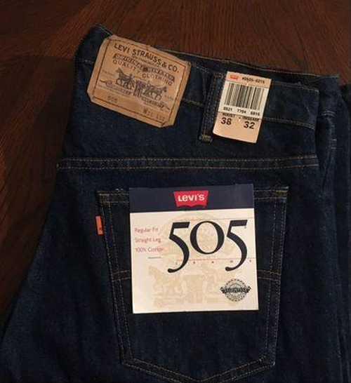 Джинсы Levis 505-0215 38x32 made in USA винтаж