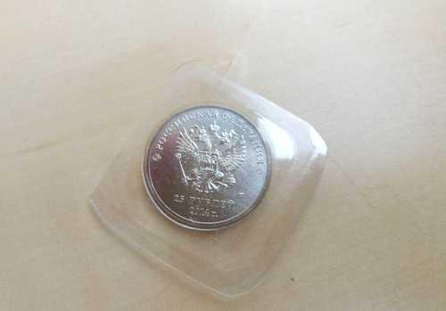 25 р Сочи (факел, горы, талисманы)