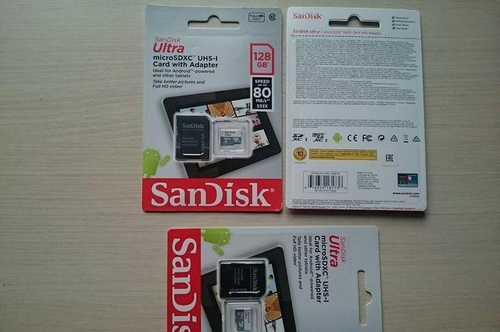 Карта памяти SanDisk Ultra 128 Gb