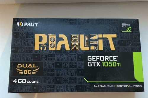 Коробка от видеокарты Palit GeForce GTX 1050Ti