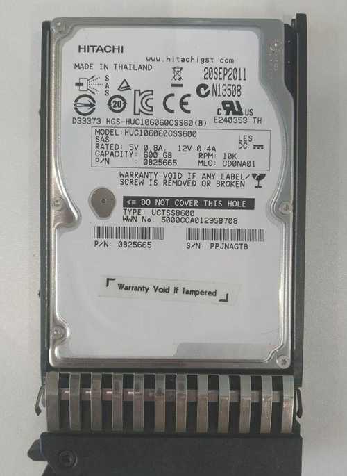 Жесткий диск Hitachi 600GB HUC106060CSS600