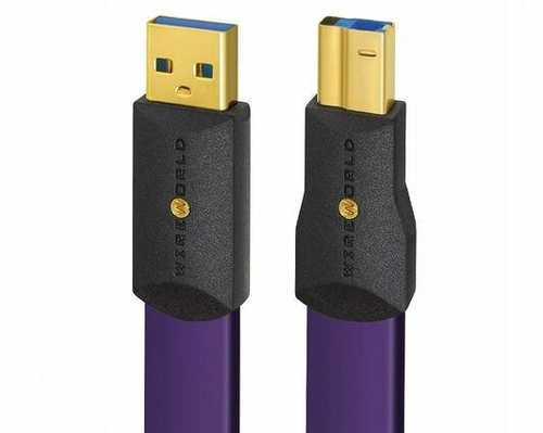 Кабель Wireworld Ultraviolet 8 USB 3.0 A-B Flat 3м