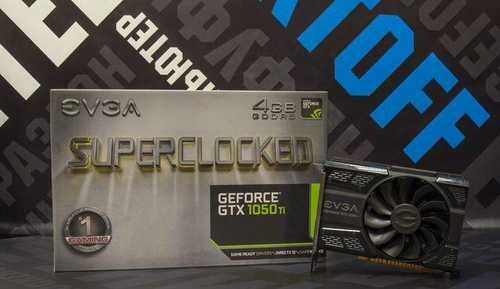 Видеокарта evga GeForce GTX 1050 Ti SC gaming 4GB