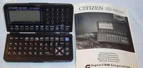 Citizen ED-4800 Органайзер записная книжка винтаж