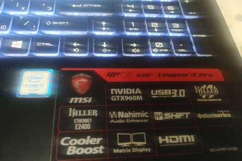 Ноутбук MSI GP 62 6QF Leopard Pro