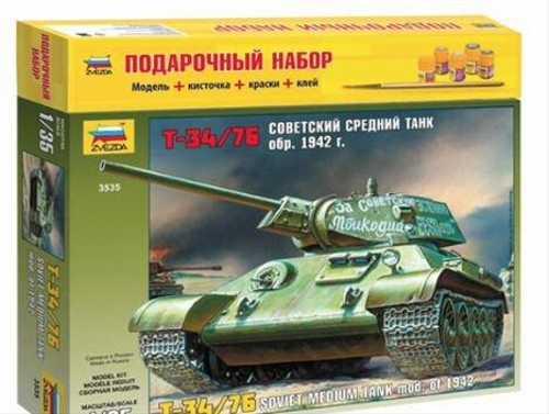 Модель для сборки Советский танк Т-34/76, 1:35