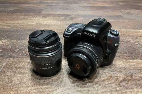 Зеркальный фотоаппарат Sony Alpha dslr-A550 Kit