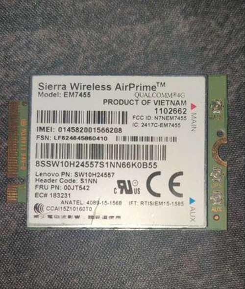 Lte модем 4G Sierra EM7455