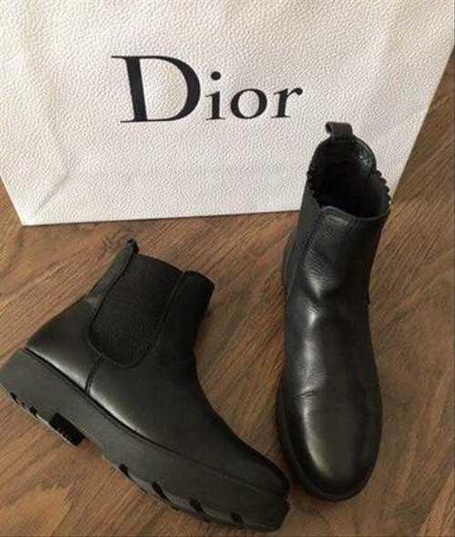 Кожаные ботинки Dior оригинал