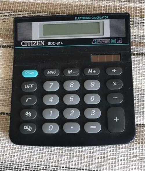 Электронный калькулятор citizen sds 814 (Tайланд)