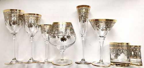 Бокалы,фужеры,стаканы стекло hand made Italy