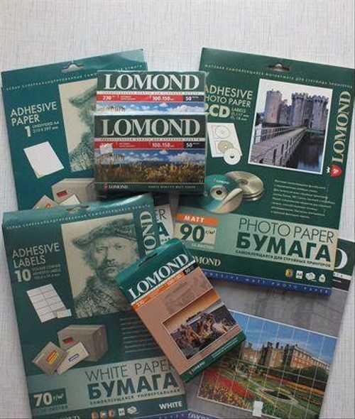 Бумага Lomond разная