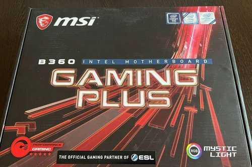 Материнская плата MSI B360 gaming plus