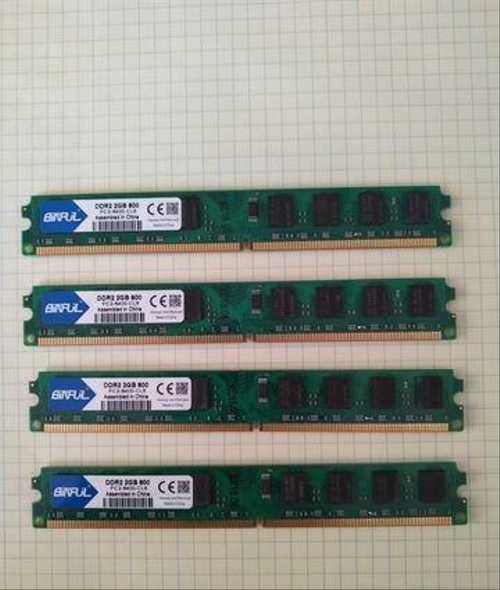 Binful DDR2 2GB 800, 4 шт