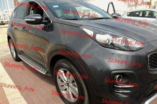 Пороги KIA Sportage 4 OEM Sport-Style 2018+