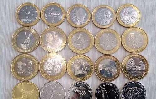 Монеты Африки 1, 2, 3, 4 Африка. Франки