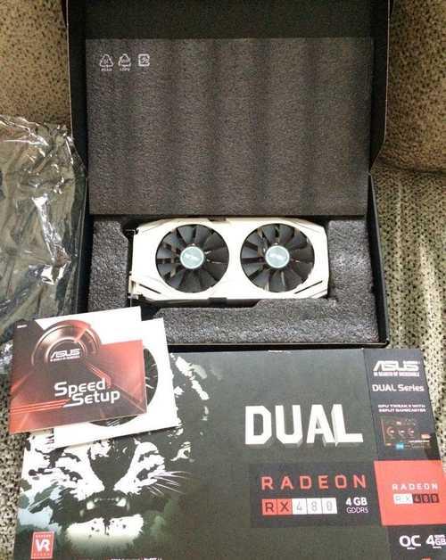 Radeon RX480 Asus Dual 4gв