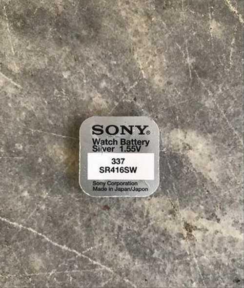 Батарейка Sony 337 / SR416SW 1.55V