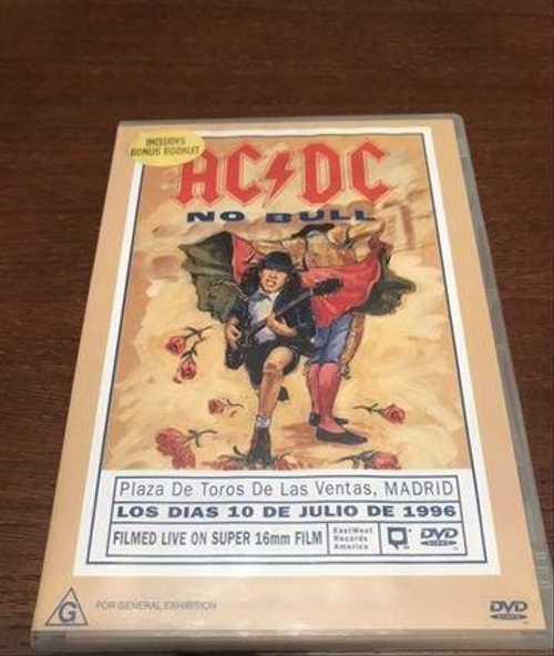 AC/DC NO bull DVD фирменный