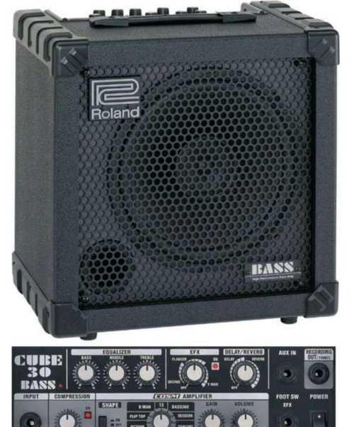 Roland cube 30 bass комбоусилитель для бас-гитары