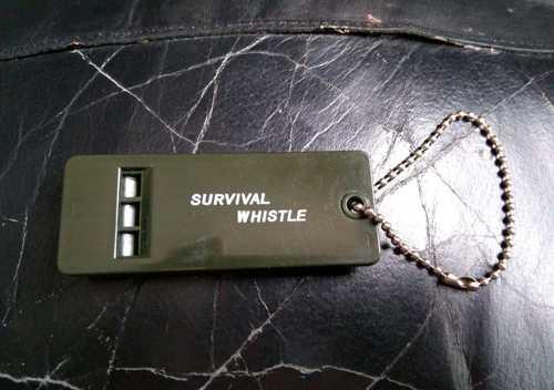 Свисток громкий пронзительный звук Survival Whistl