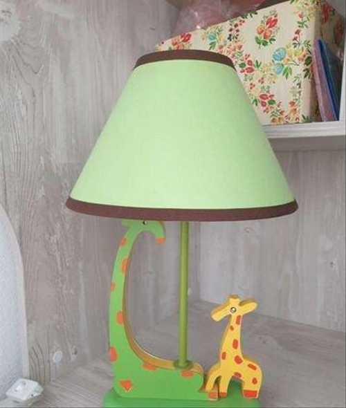 Лампа детская настольная Жирафы