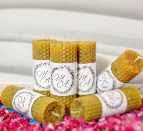 Свечи восковые с травами