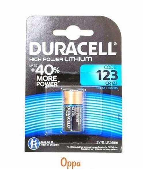 Батарейка Duracell 123 / CR123 3V