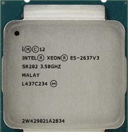 Intel Xeon E5-2637v3 / 4 ядра / 3.50 GHz / SR202