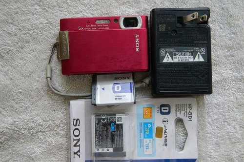 Фотоаппарат Sony Cyber-Shot DSC-T200 RED в коробке