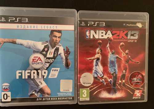 Fifa 19 и NBA 2K13 для PS3