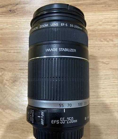 Объектив canon zoom lens ef-s 55-250mm 1 4-5.6 is
