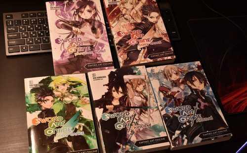 Sword Art Online тома 1-5 (English)