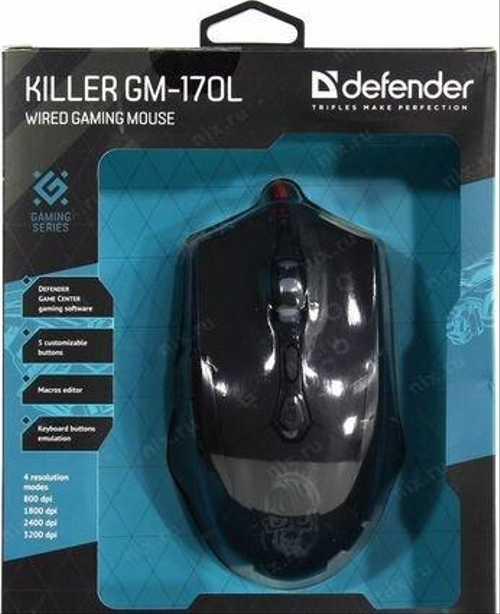 Мышь игровая defender Killer GM-170L
