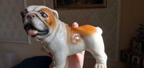 Фарфоровая статуэтка собака, Италия