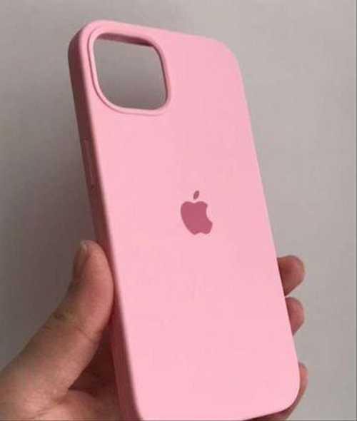 Силиконовый чехол на iPhone13 розовый розовый опт