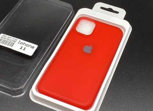 Чехол iPhone 11 Silicone Cover красный New 6.1