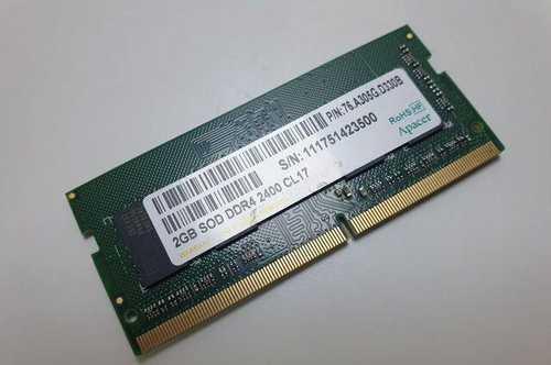 2Gb DDR4 2400 So-Dimm Apacer