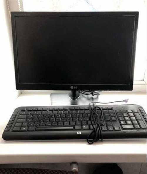Монитор LG 19 с клавиатурой HP