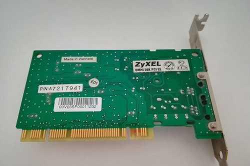 Внутренний аналоговый модем zyxel omni 56K PCI EE