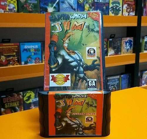 Earthworm Jim Sega 16 bit Картридж