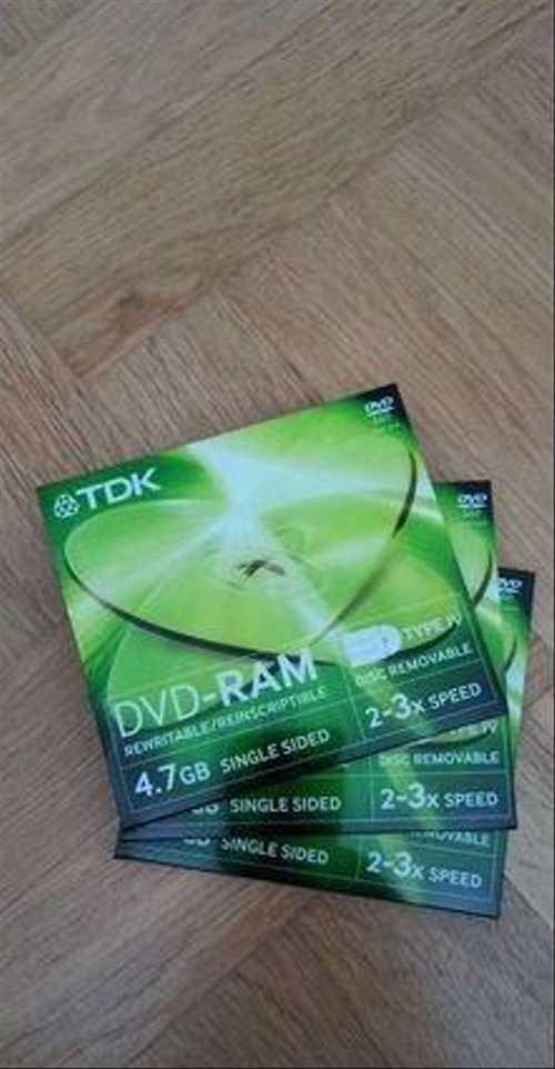 Диски DVD-RAM перезаписываемые,новые