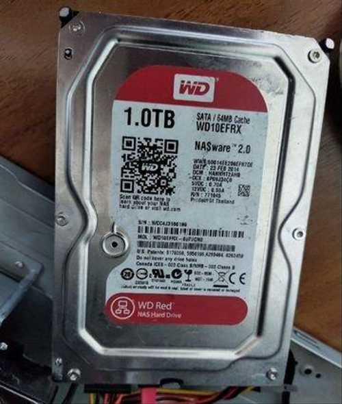 Жесткий диск HDD 3.5" SATA WD RED 1Tb