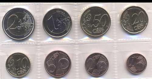 Годовые наборы монет Кипра UNC(из роллов)