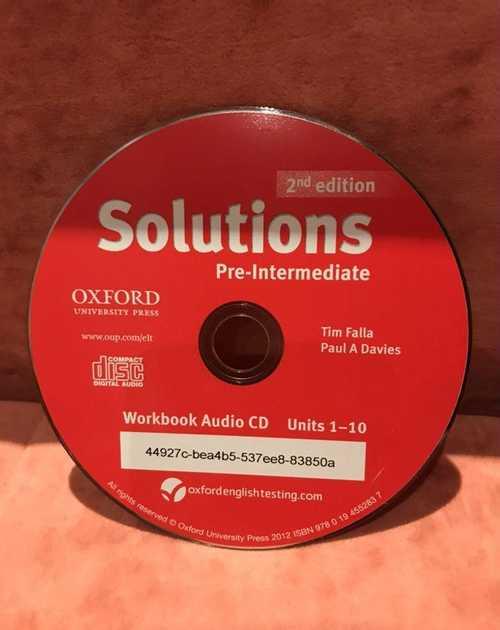 Диски: Solutions 2nd edition Pre-Intermediate, New