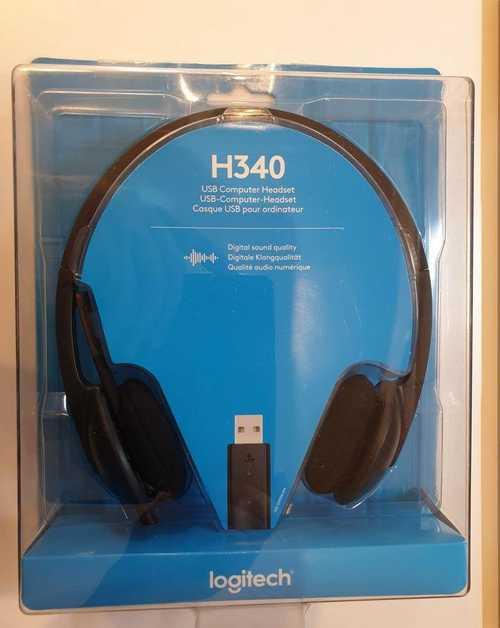 Гарнитура Logitech Headset H340 USB (новая)